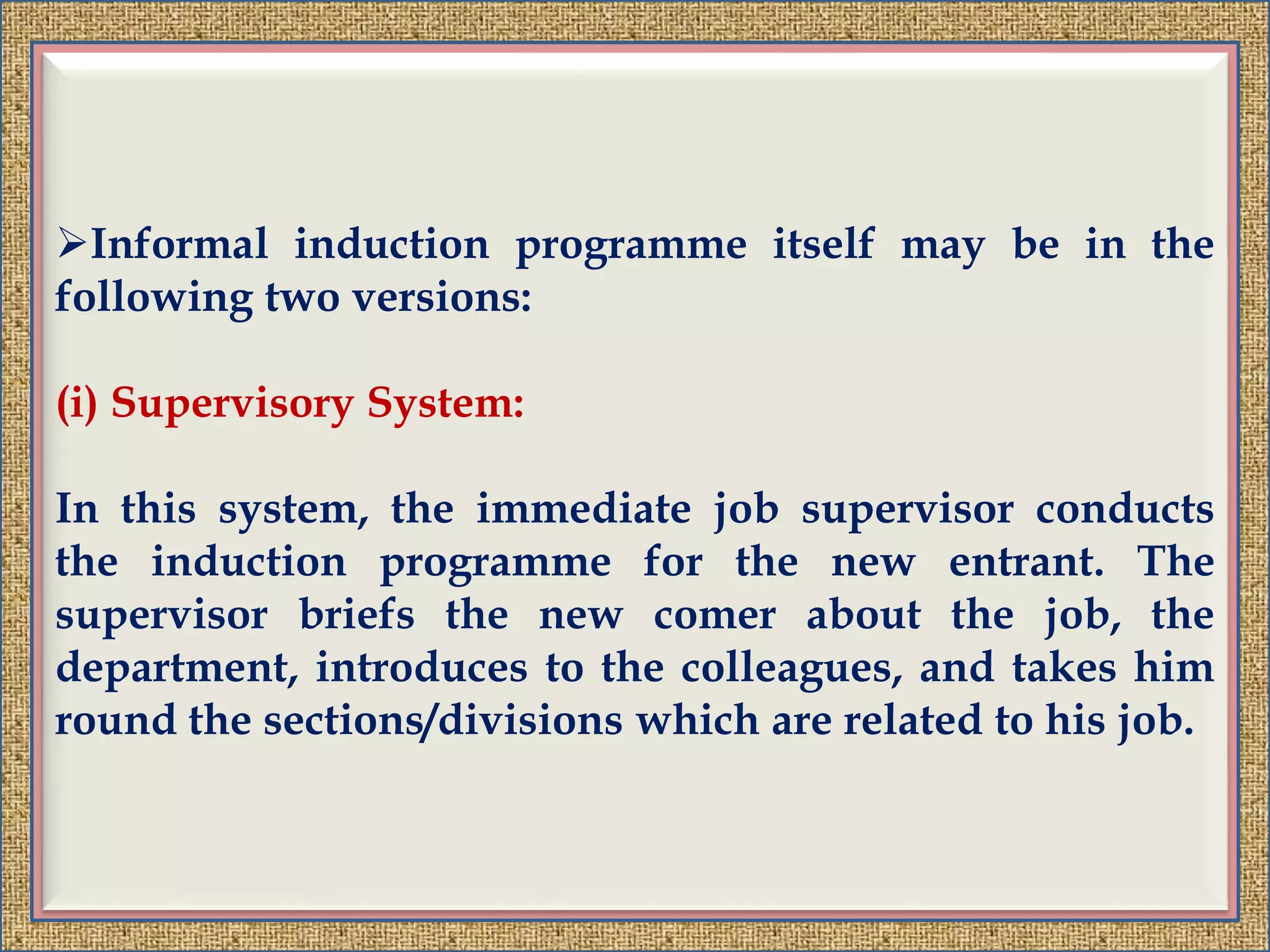 Induction Process in Human Resource Management | PPTX