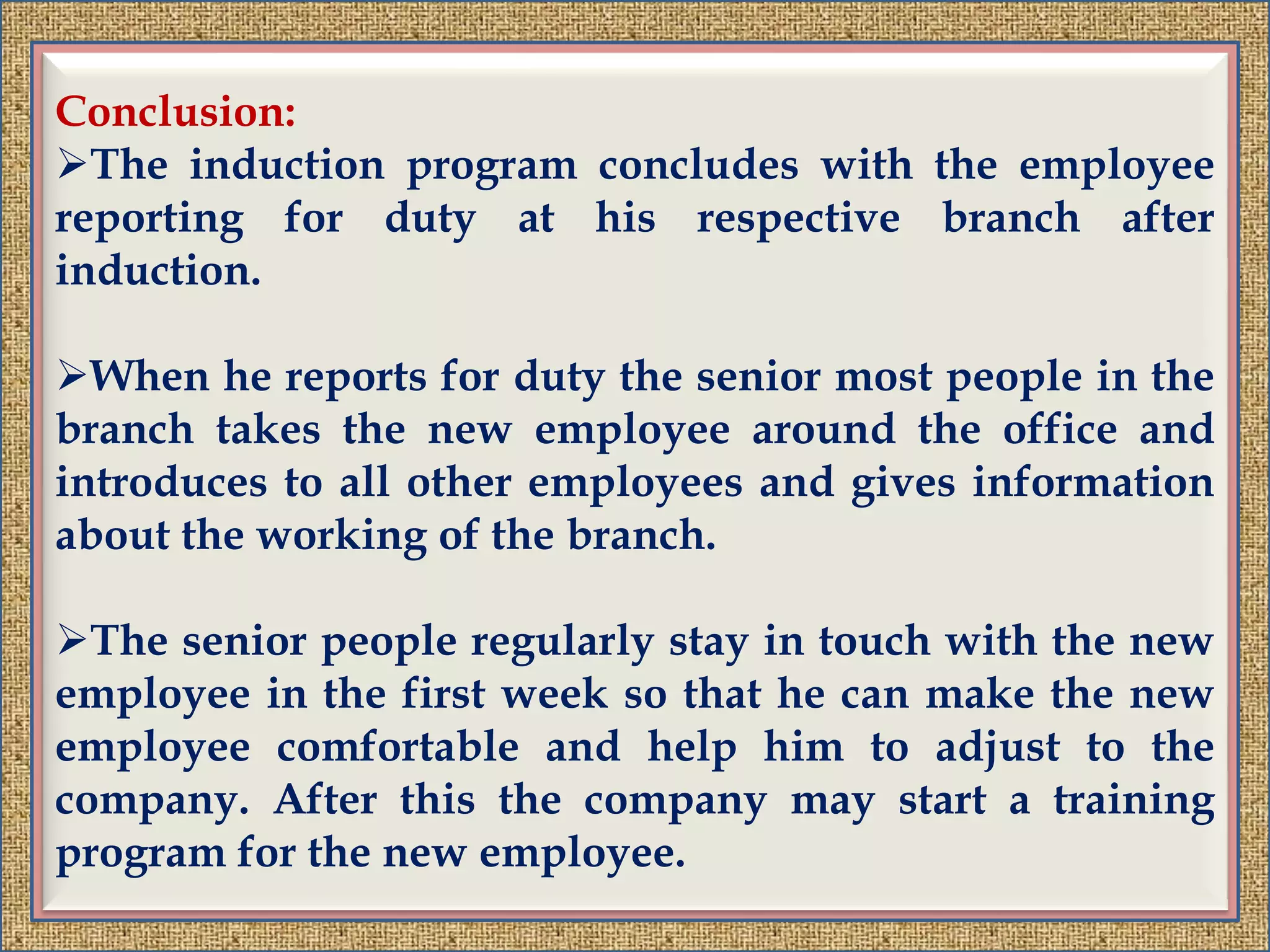 Induction Process in Human Resource Management | PPTX