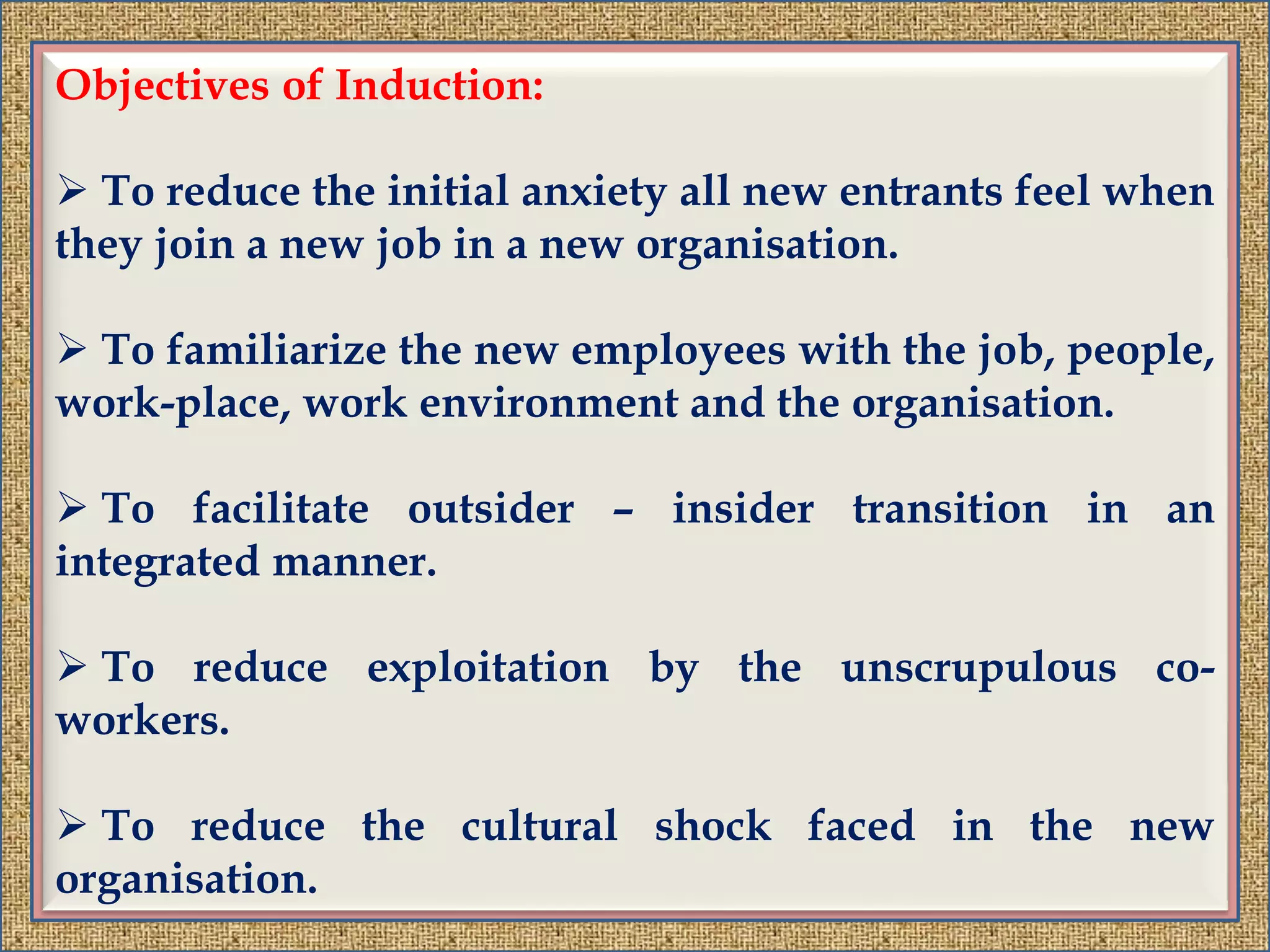 Induction Process in Human Resource Management | PPTX