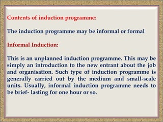 Induction Process in Human Resource Management | PPTX