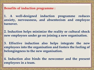 Induction Process in Human Resource Management | PPTX