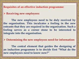 Induction Process in Human Resource Management | PPTX