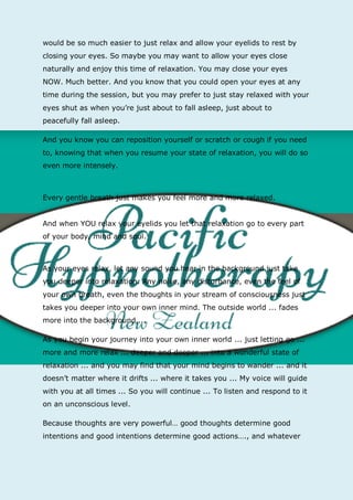 Hypnotherapy Induction - Candle Breathing | PDF