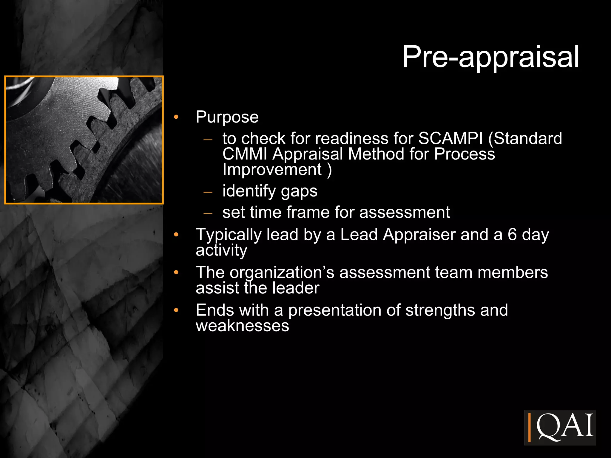 QAI - Cmmi Overview - Induction ppt | PPT