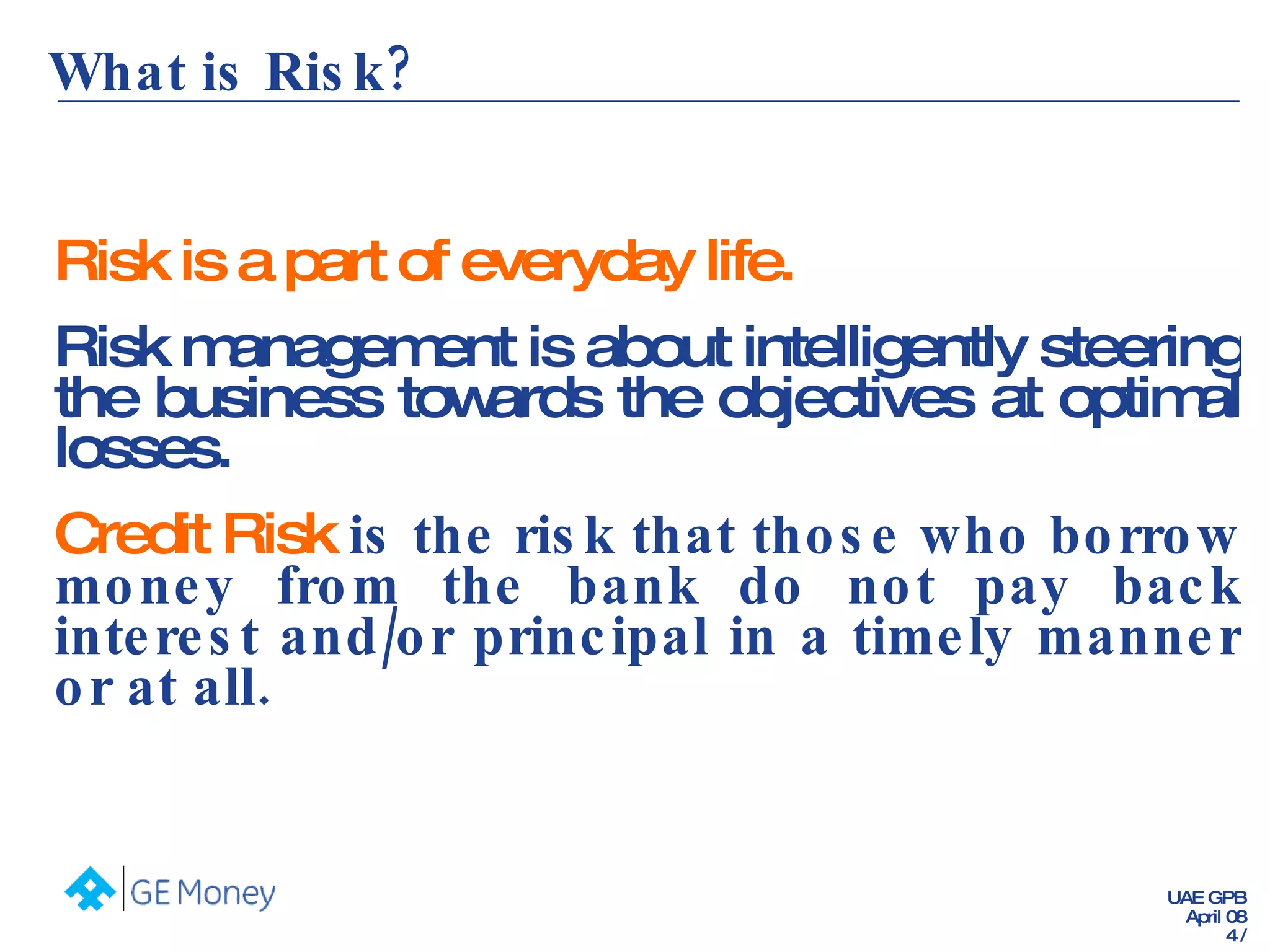 Induction Credit Risk | PPT