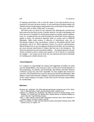 Induction of Decision Trees | PDF