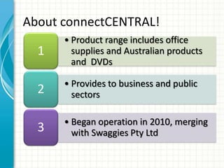 Introduction to ConnectCentral Pty Ltd | PPTX