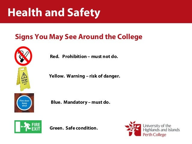 Perth College Student Services: Health and Safety