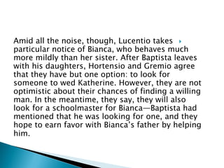 Induction & act i of the taming of the shrew by dr. fawzia aseel | PDF