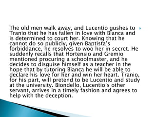 Induction & act i of the taming of the shrew by dr. fawzia aseel | PDF