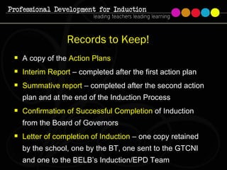 Induction action plan 2010v2 | PPT