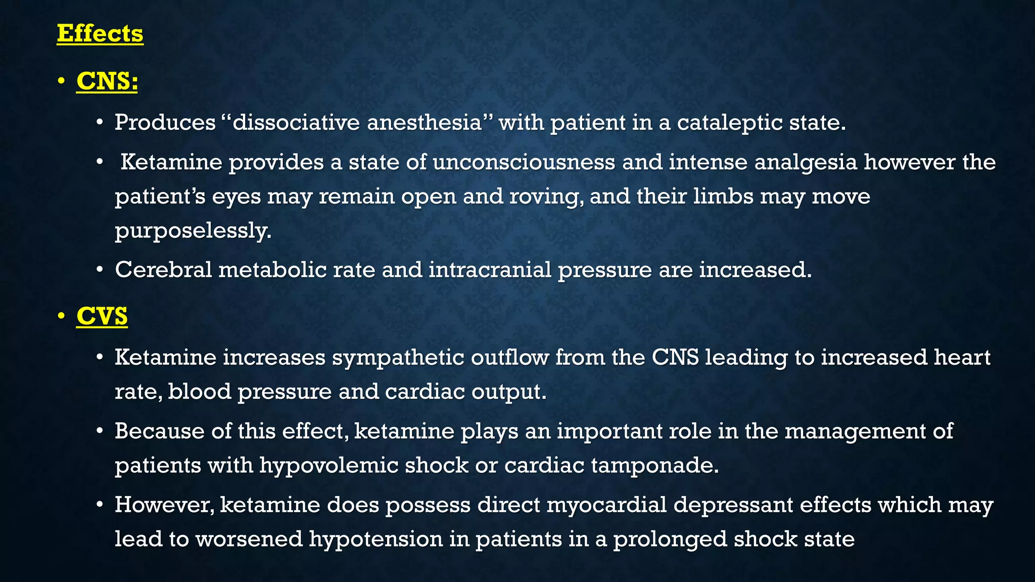 Induction Agents - Propofol, Sodium Thiopental, Ketamine, | PDF