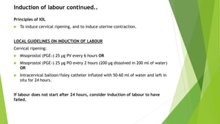 Induction and Augmentaion of labour | PDF