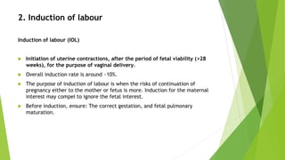 Induction and Augmentaion of labour | PDF