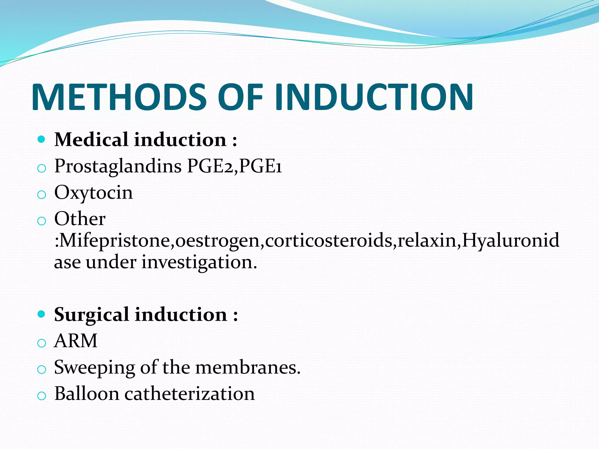 Induction and augmentation of labour | PPTX