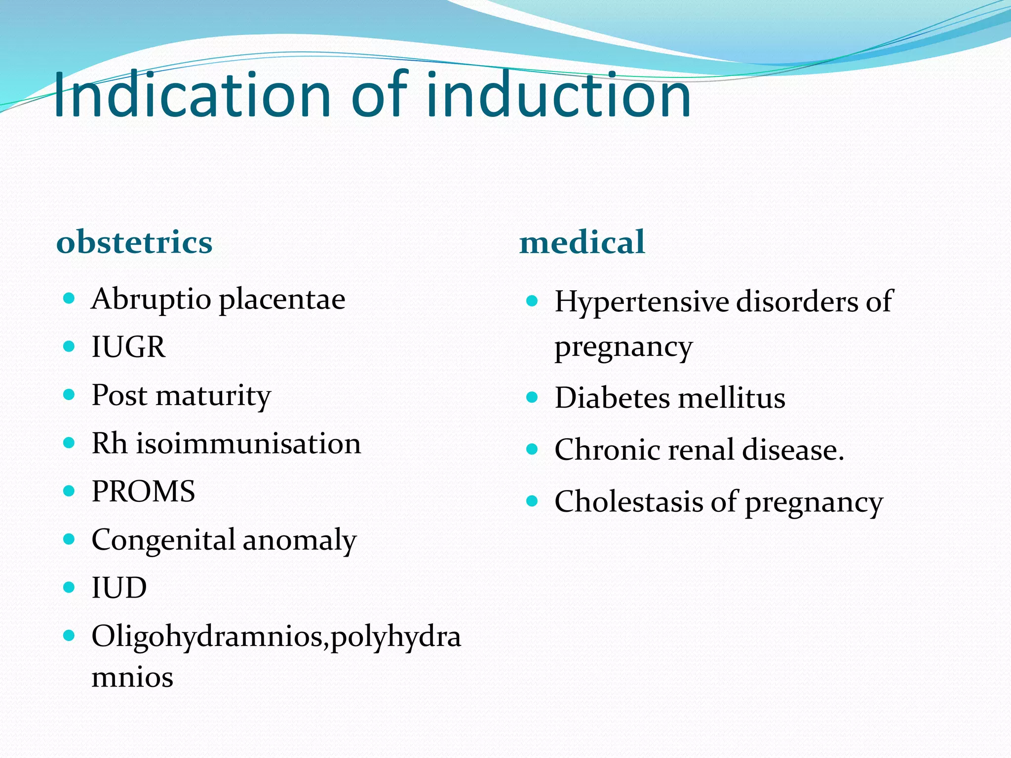 Induction and augmentation of labour | PPTX