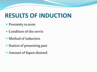 Induction and augmentation of labour | PPTX