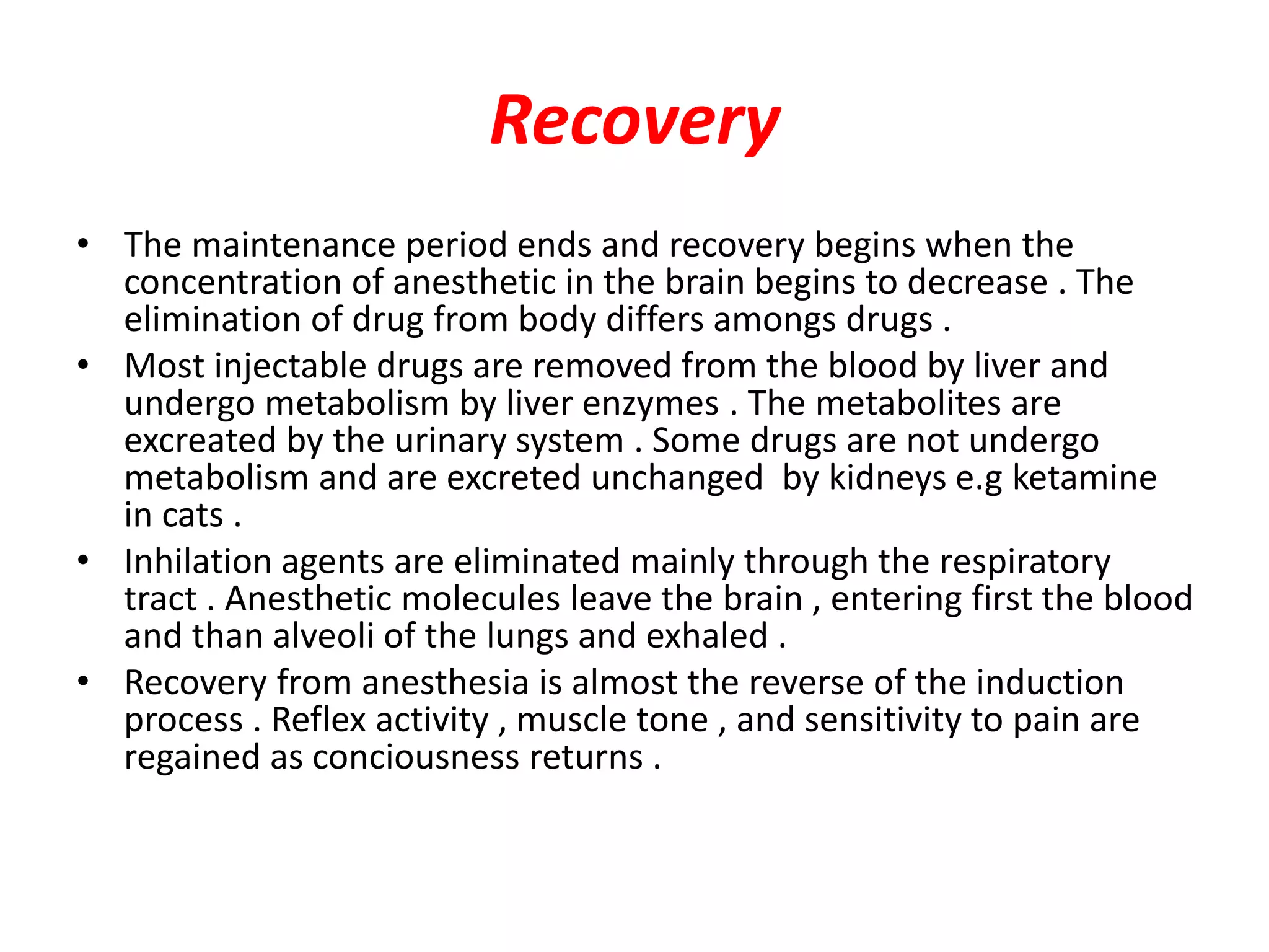 INDUCTION AND MAINTANANCE OF ANESTHESIA IN FIELD CONDITION IN ANIMALS ...