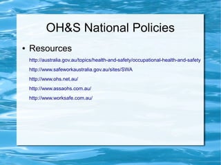 Induction and oh&s practices | PPT
