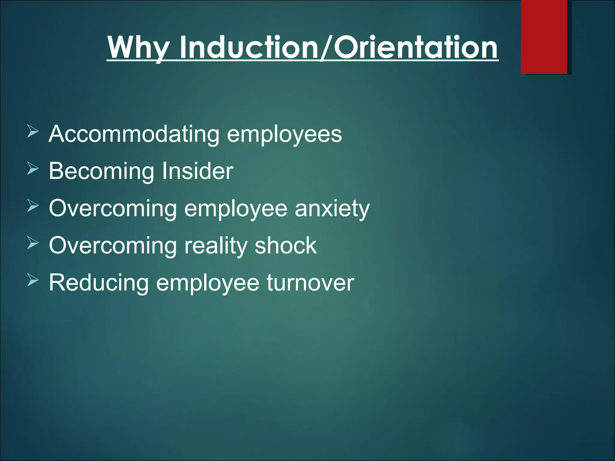 Induction and orientation in HRM | PPT