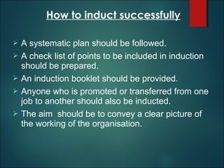 Induction and orientation in HRM | PPT