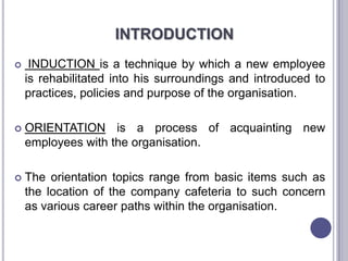 Induction and Orientation | PPTX