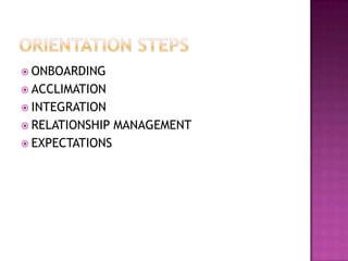 Induction and orientation ppt | PPTX