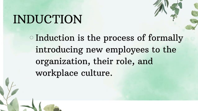 Induction and Socialization __Objectives | PDF