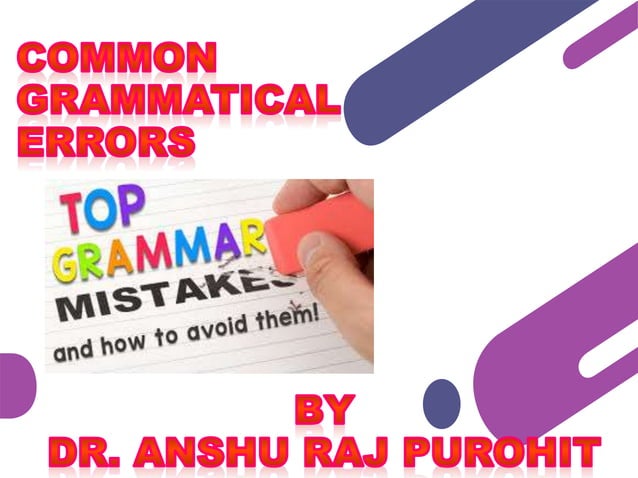 Induction common grammatical errors | PPTX