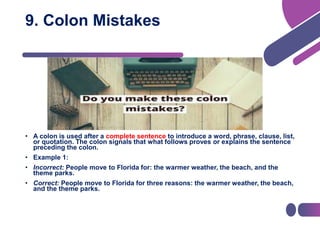 Induction common grammatical errors | PPTX