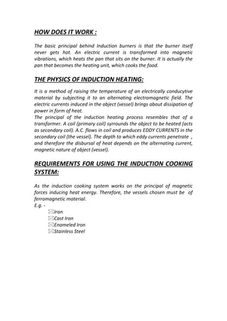 Induction cooking | PDF