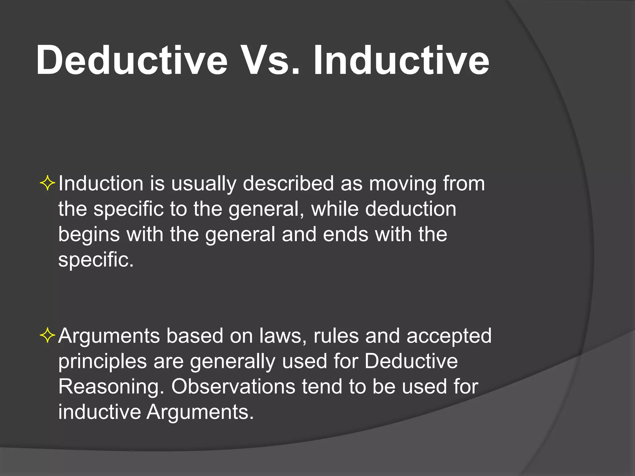 Induction And Deduction Pptx