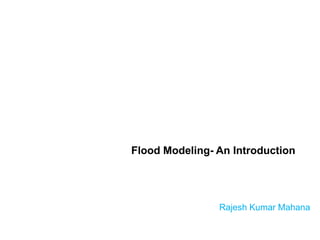 Introduction to flood modelling | PPTX