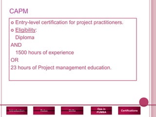 Induction for students admitted pumba on operations management | PPSX