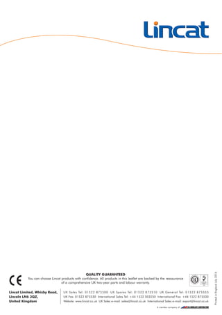 Lincat Induction hobs brochure | PDF
