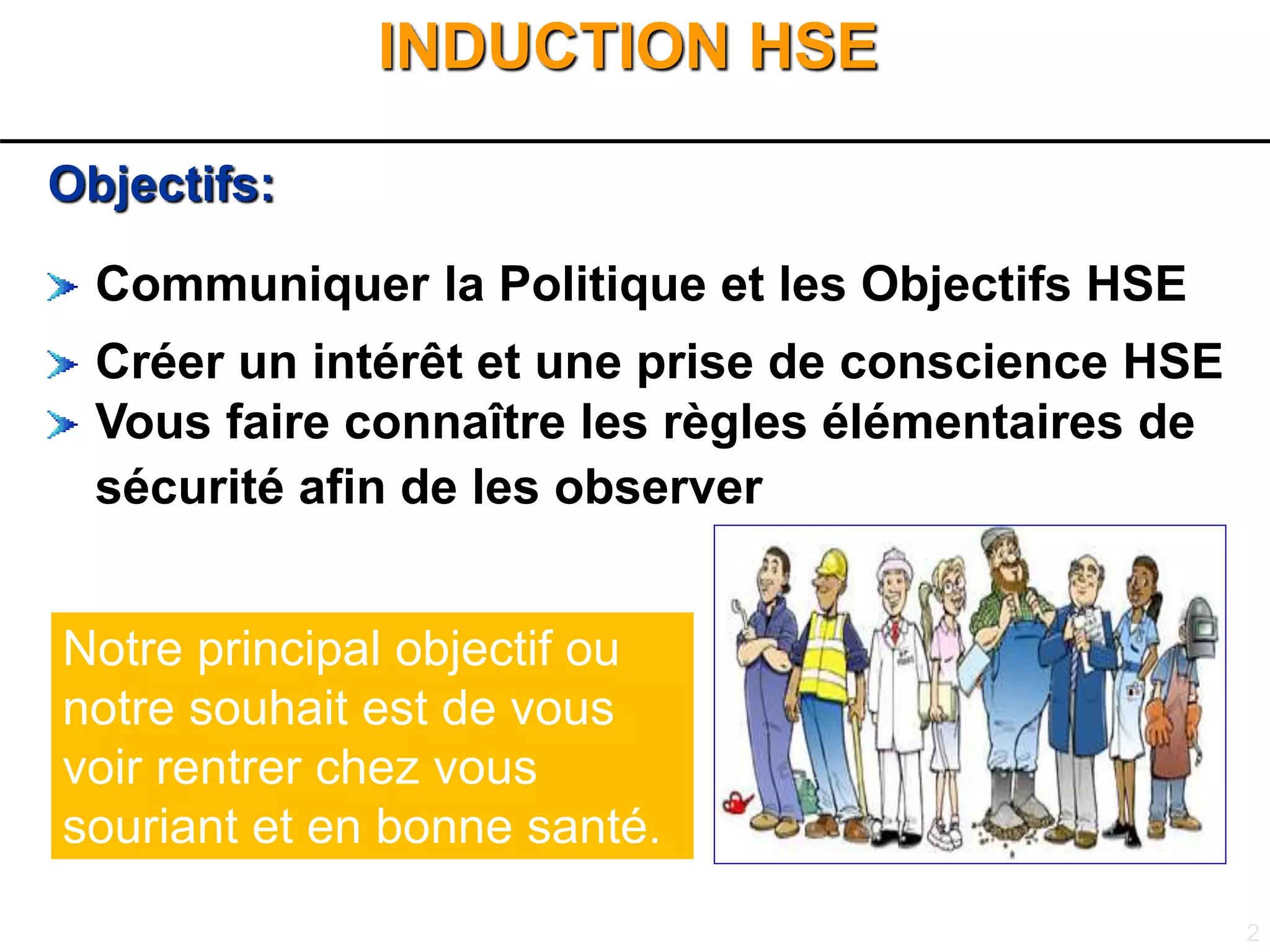 Induction HSE - Bureau d'études HSE | PPT