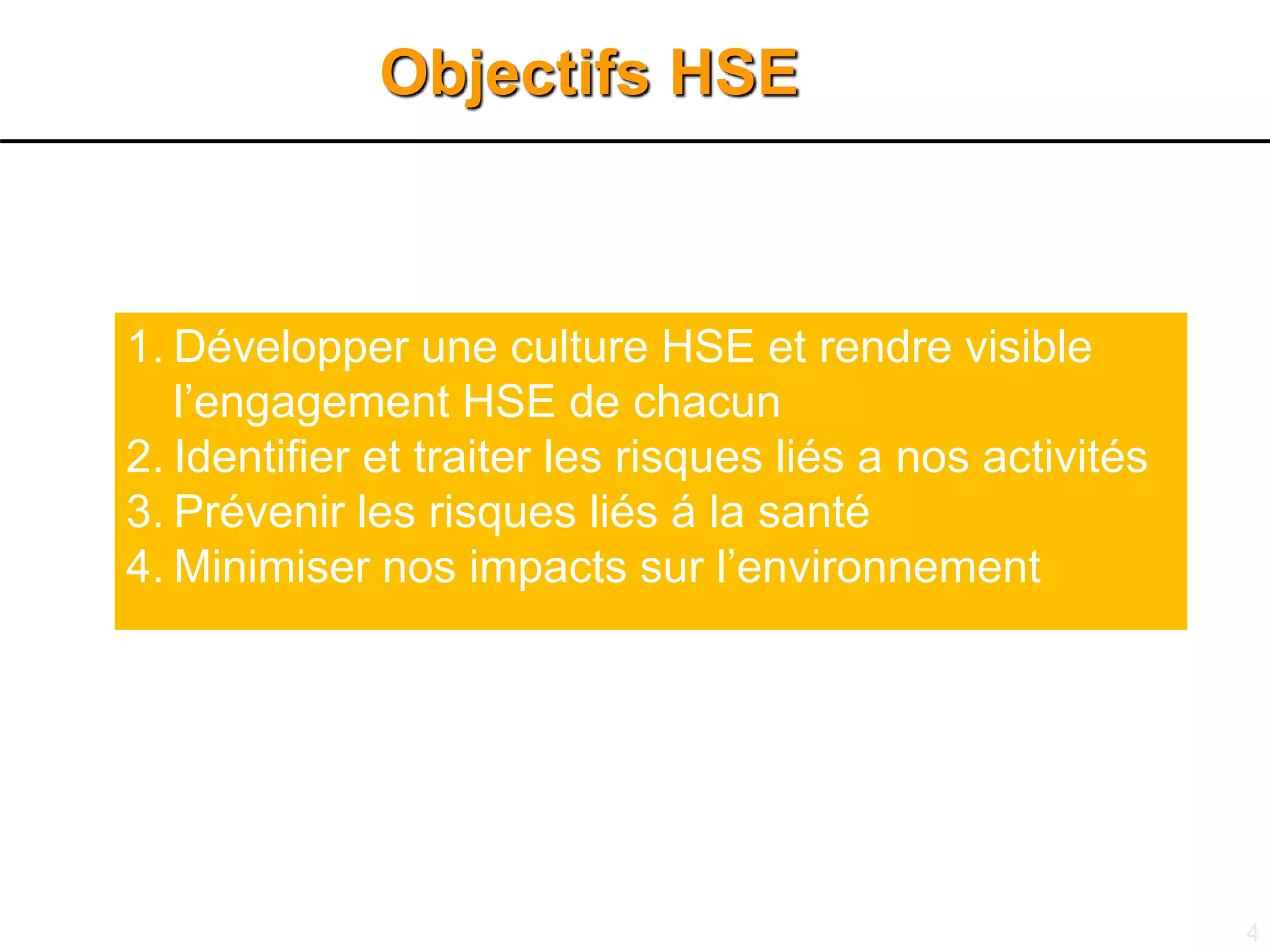 Induction HSE - Bureau d'études HSE | PPT