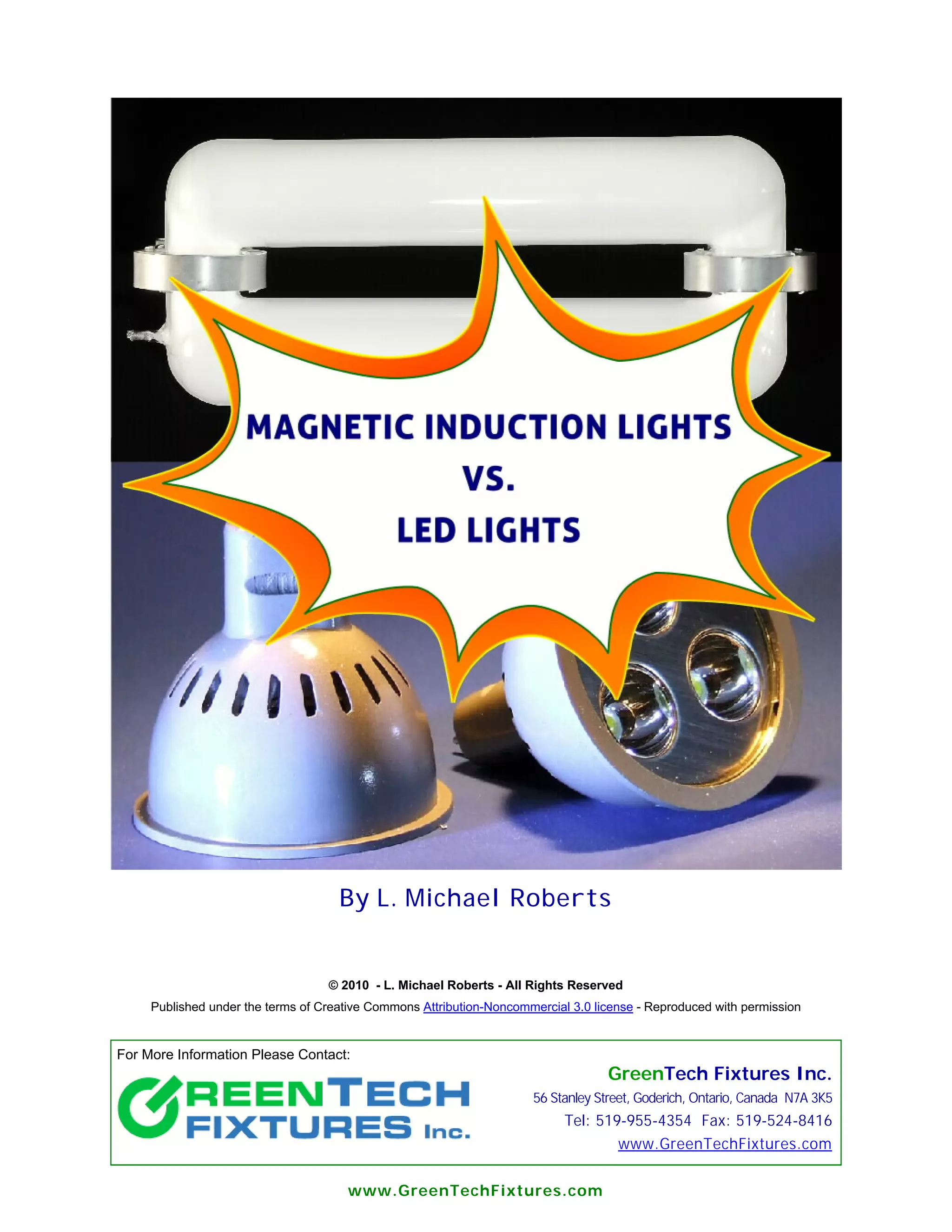 Induction lights vs led lights green tech fixtures | PDF
