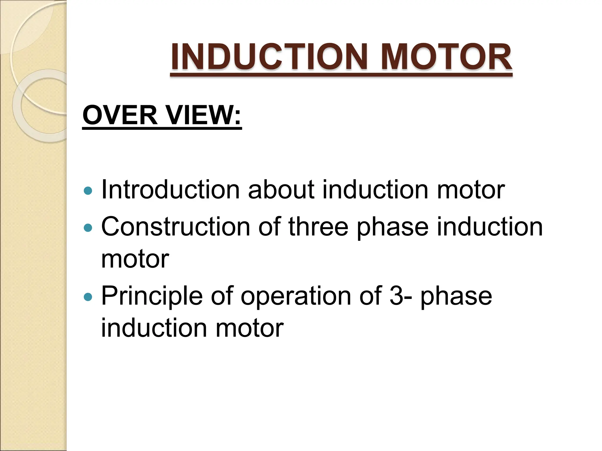 Induction Machines electrical machines electrical and electronics | PPT