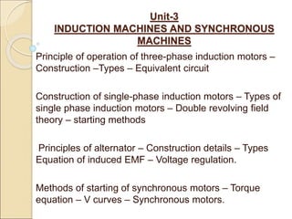 Induction Machine electrical and electronics | PPT