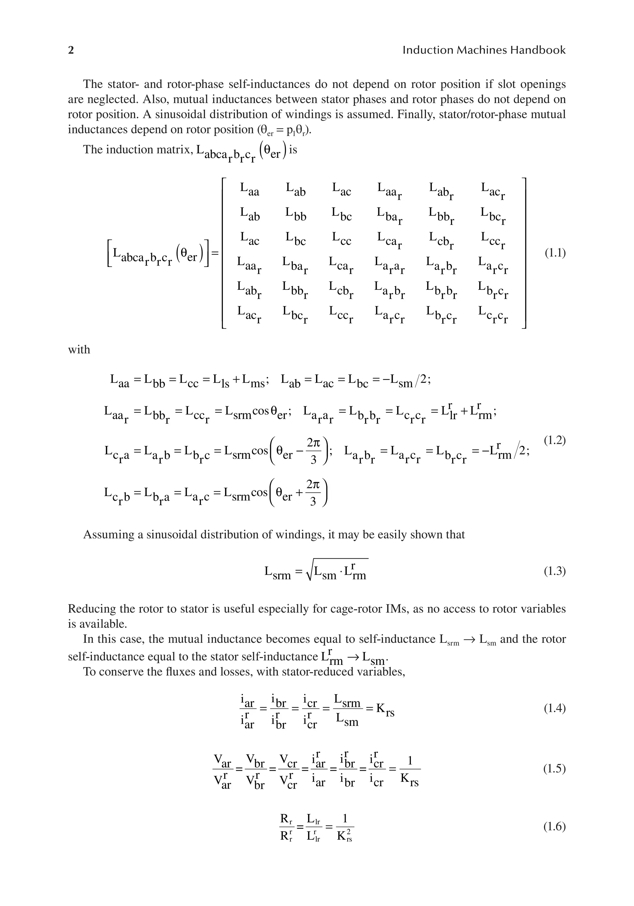 Induction Machines Handbook Transients, Control Principles, Design and ...