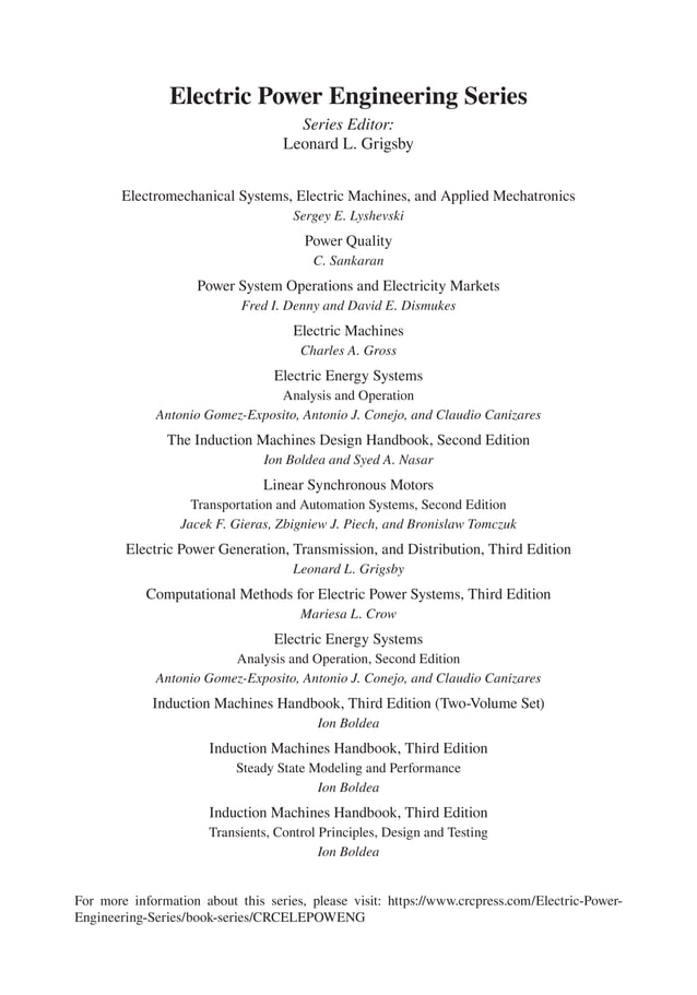 Induction Machines Handbook Transients Control Principles Design And Testing Ion Boldea Pdf