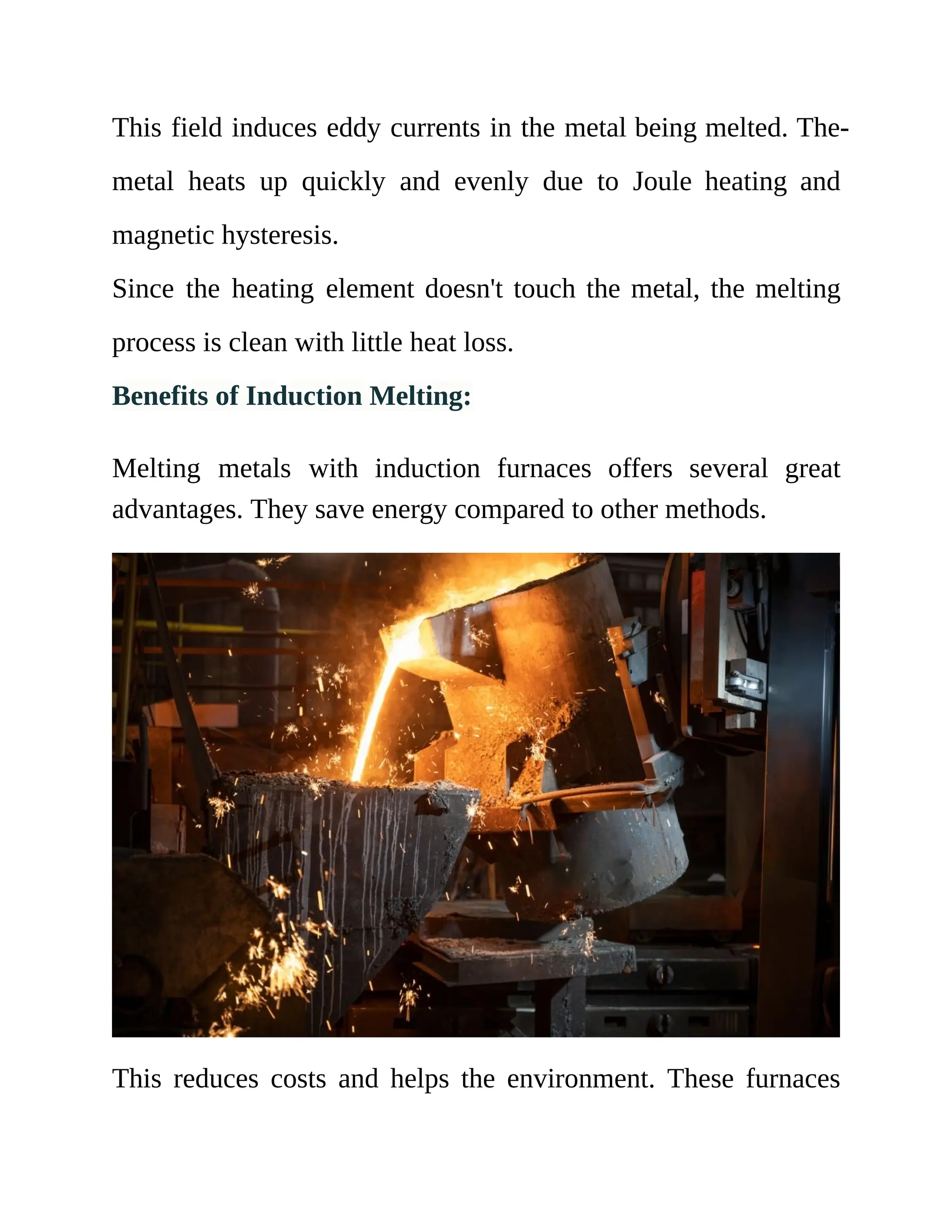 induction melting furnace & metal casting | PDF
