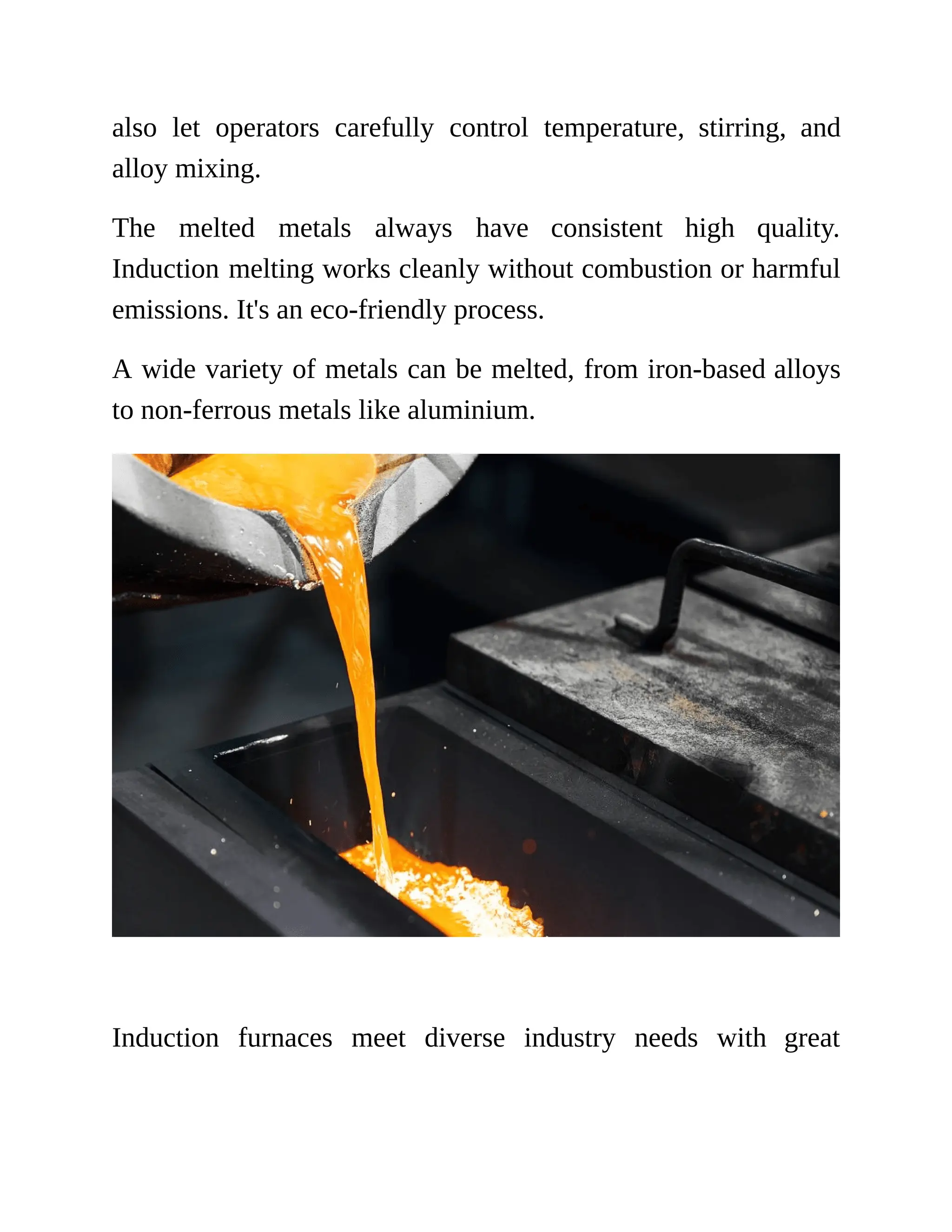 induction melting furnace & metal casting | PDF