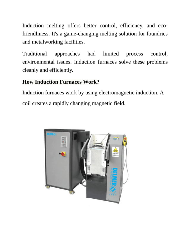 induction melting furnace & metal casting | PDF