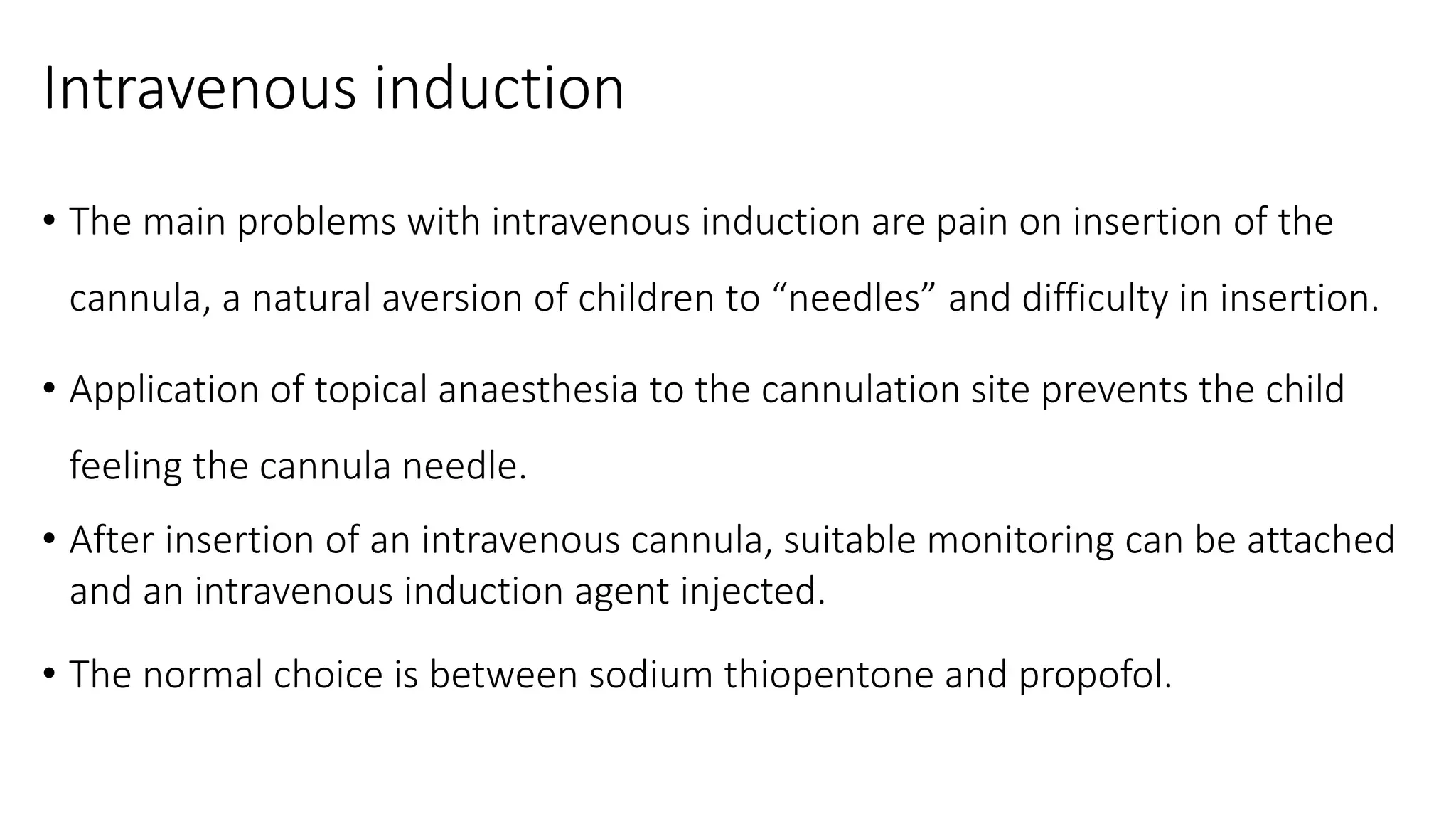 Induction Methods and Induction Agents for Anaesthesia in.pptx