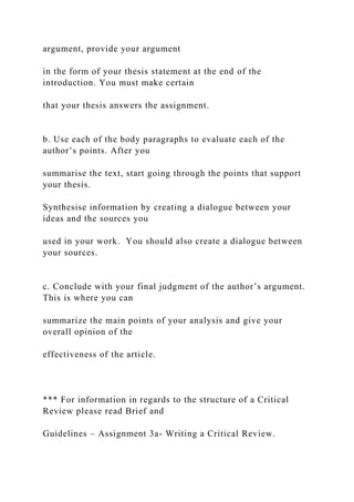 Induction Module Brief and Guidelines Assignment 3a .docx