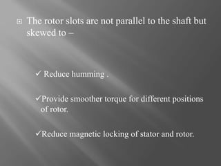 Induction motor | PPTX | Physics | Science