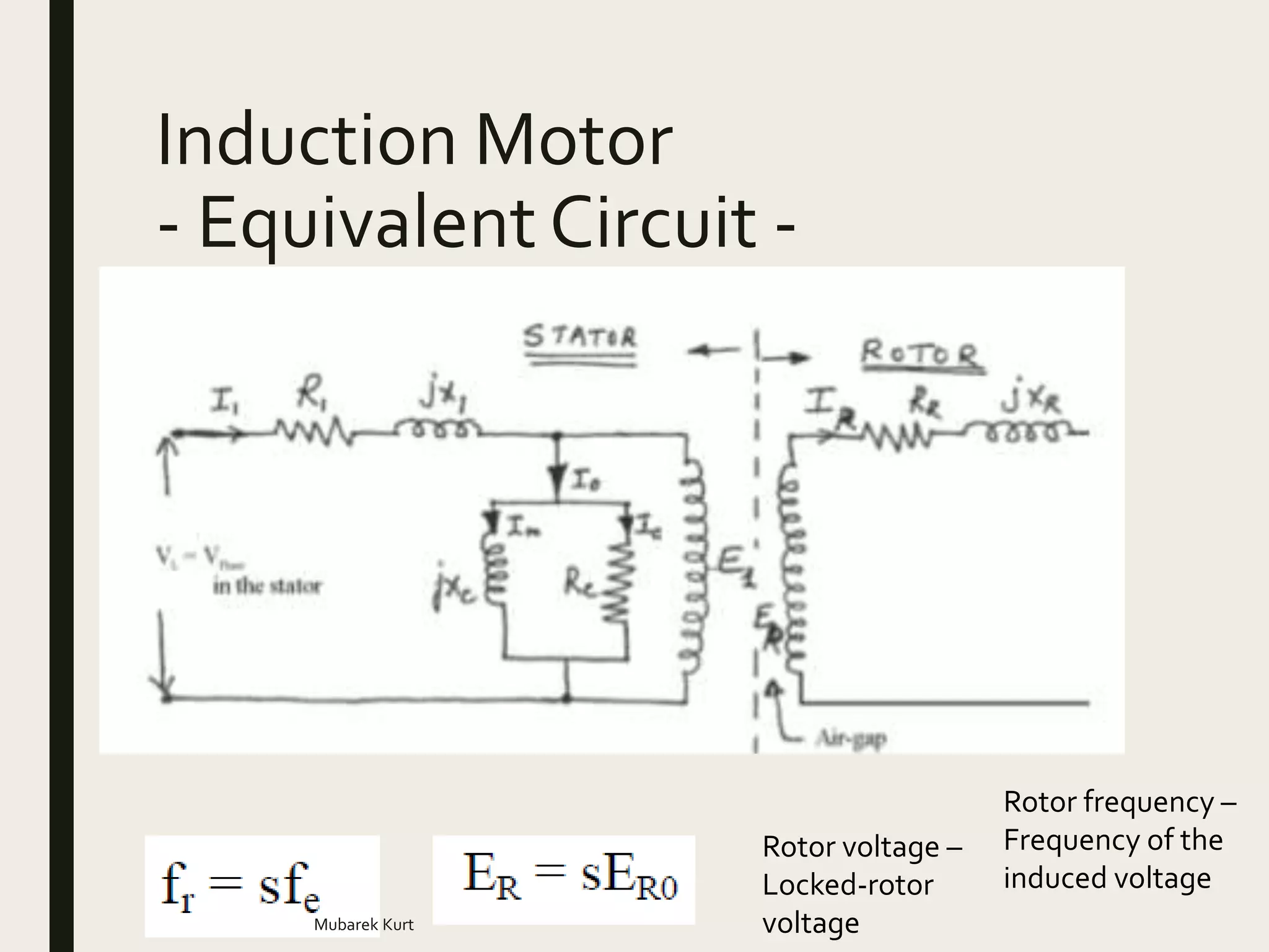 Electrical Power Systems Induction motor | PPTX