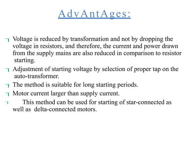 three phase induction motor and methods of starting | PPTX | Technology ...